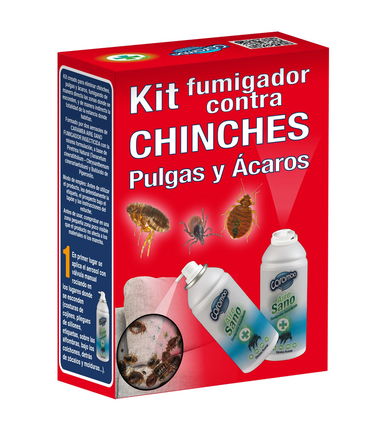 Kit Fumigador Chinches, Pulgas y Ácaros 150 ml - Caramba